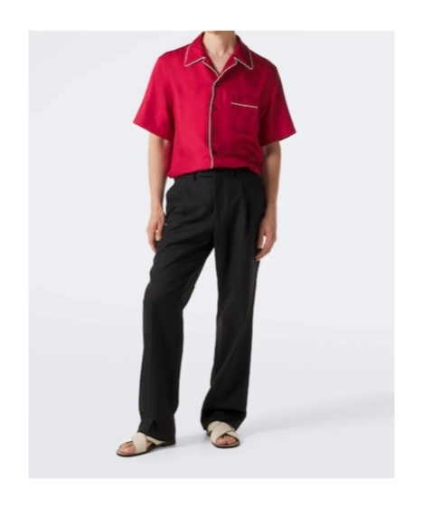 Dolce & Gabbana Silk Satin Bowling Shirt