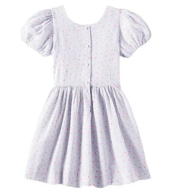 Polo Ralph Lauren Striped Floral Cotton Dress