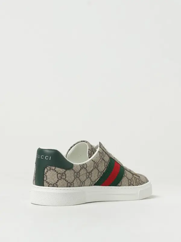 Gucci Sneakers With Signature Web Stripe - Cream
