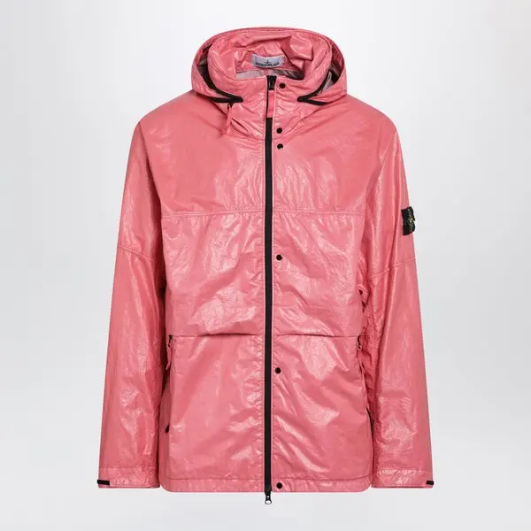 Stone Island Glossy Nylon Jacket - Pink