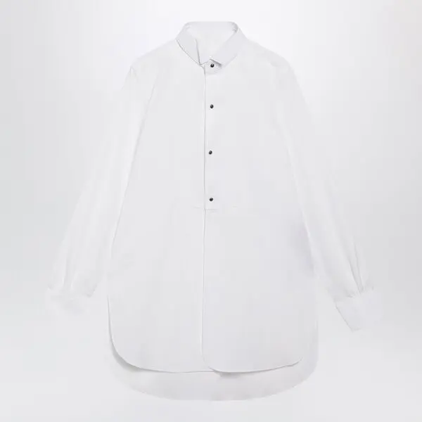 MAISON MARGIELA Long-sleeve Cotton Poplin Shirt - White