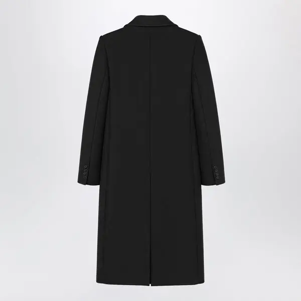 Balenciaga Long Double-faced Tailored Coat In Wool