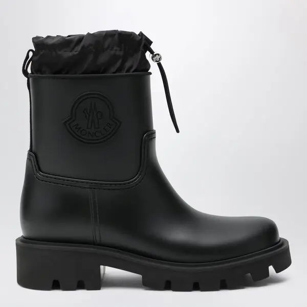 Moncler Kickstream Pvc And Nylon Rain Boots - Black