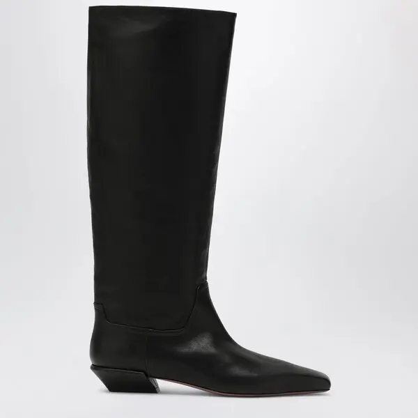Paris Texas Bettina Boot 25 Calfskin Leather Boots - Black
