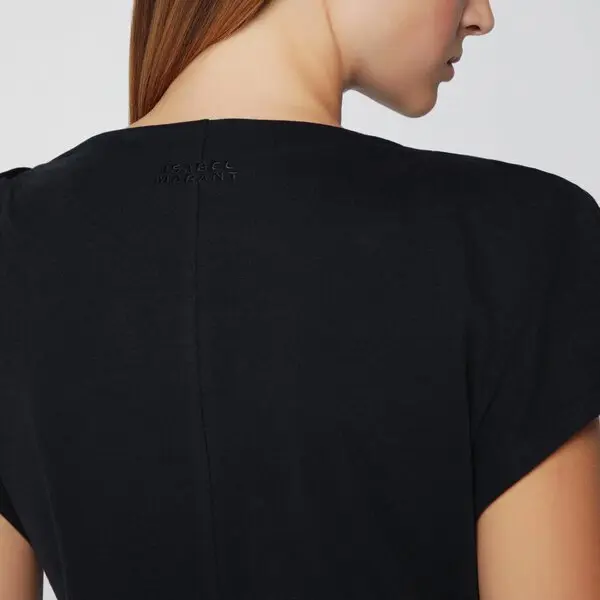 Isabel Marant Étoile Nadela Draped Jersey Dress - Black