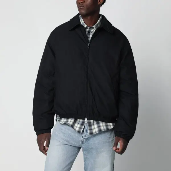 Our Legacy Avenue Puffa Puffer Jacket In Cotton And Nylon - Black