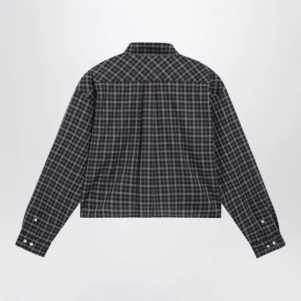 Miu Miu Cocoa Tartan Shirt