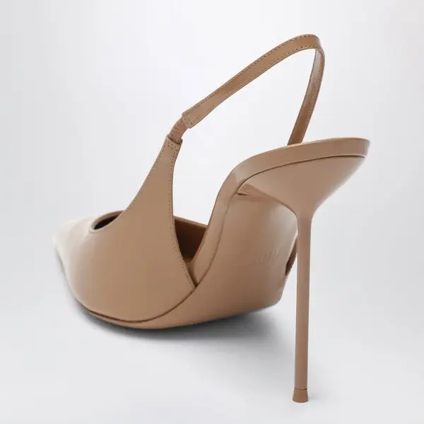 Paris Texas Lidia Slingback Pumps In Patent Leather - Cream