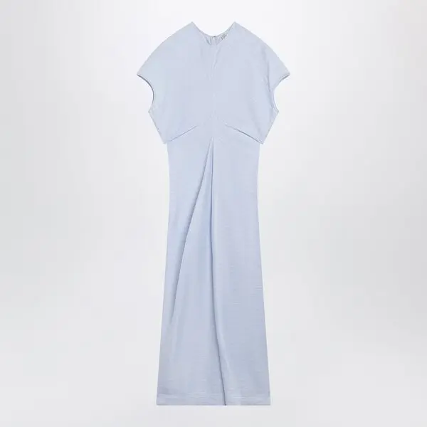 TOTEME Fluid Viscose Satin Dress - Blue