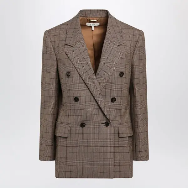 Chloé Prince Of Wales Double-breasted Jacket