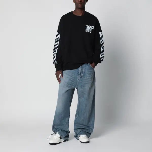 Off-White Motion Arrow Skate Cotton Sweatshirt