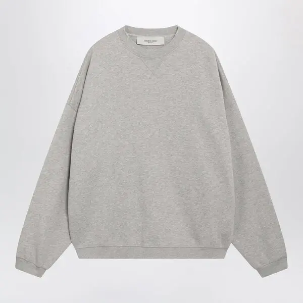 GOLDEN GOOSE Crewneck Cotton Sweatshirt - Gray