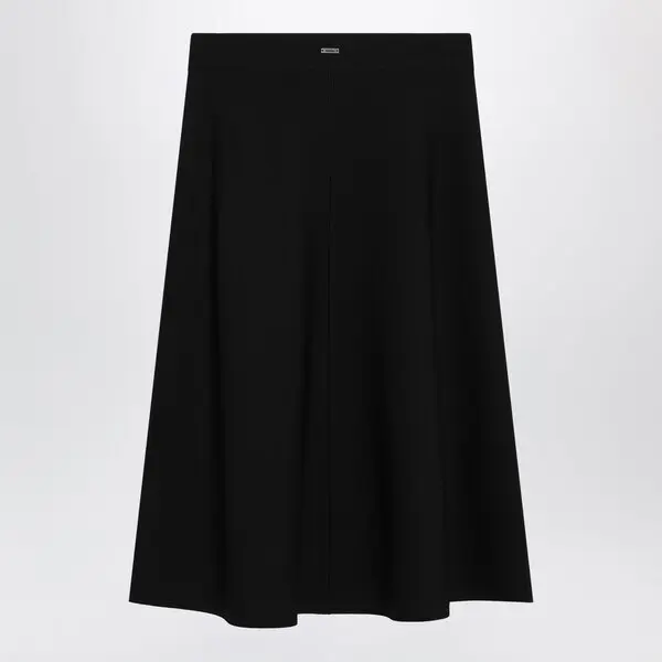 Max Mara Flared Midi Skirt In Viscose Crêpe Yarn