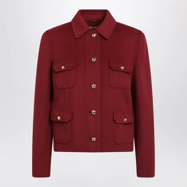 Max Mara Wool Cashmere Silk Jacket - Red