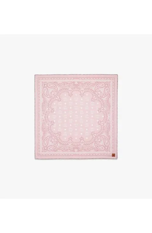 Mcm Paisley Cotton-silk Scarf - Powder Pink