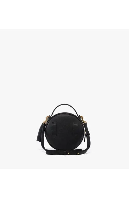 Mcm Small Pina Tambourine Bag In Studded Calfskin
