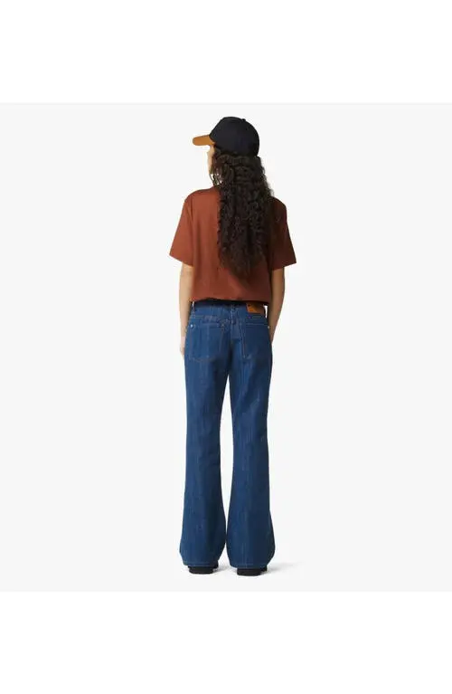 Mcm Flared Pants In Lurex Denim
