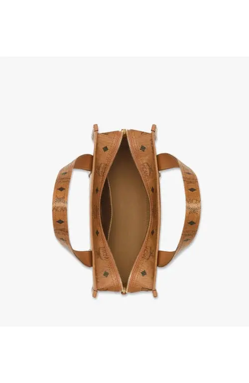 Mcm Visetos Monogram Canvas Tote Bag