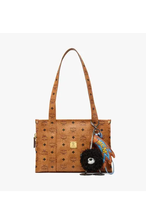 Mcm Visetos Monogram Canvas Tote Bag