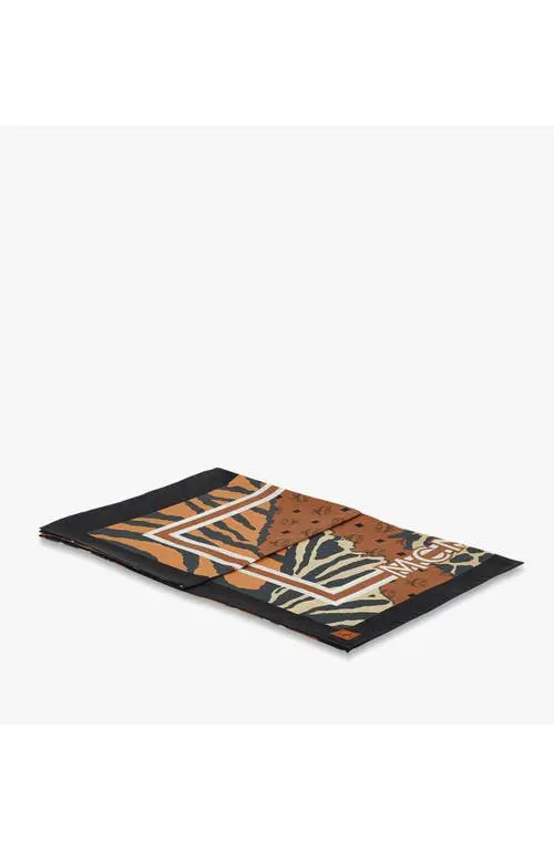 Mcm Animalier Silk Scarf