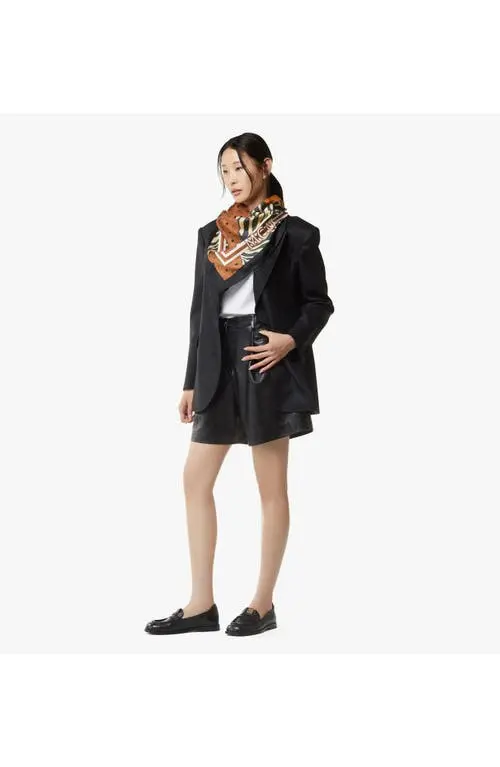 Mcm Animalier Silk Scarf