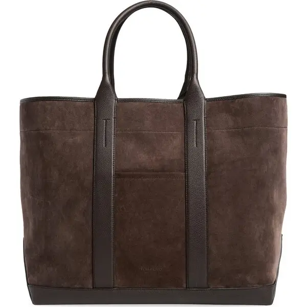 TOM FORD Large Leather Tote Bag