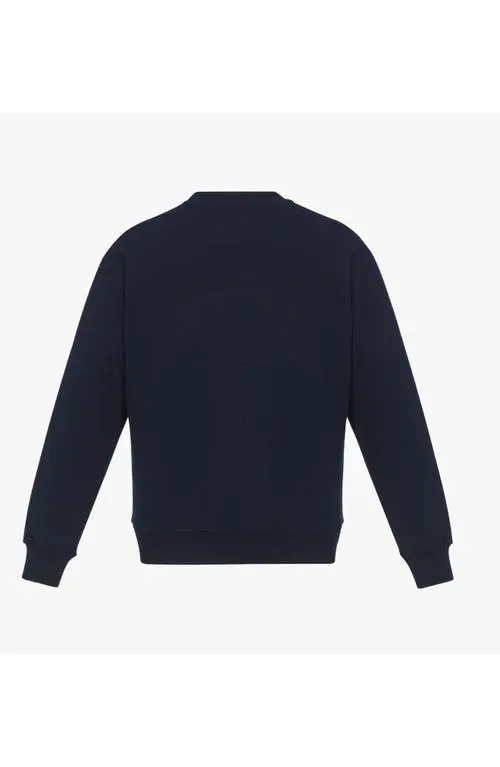 Mcm Logo Patch Bouclé Sweatshirt