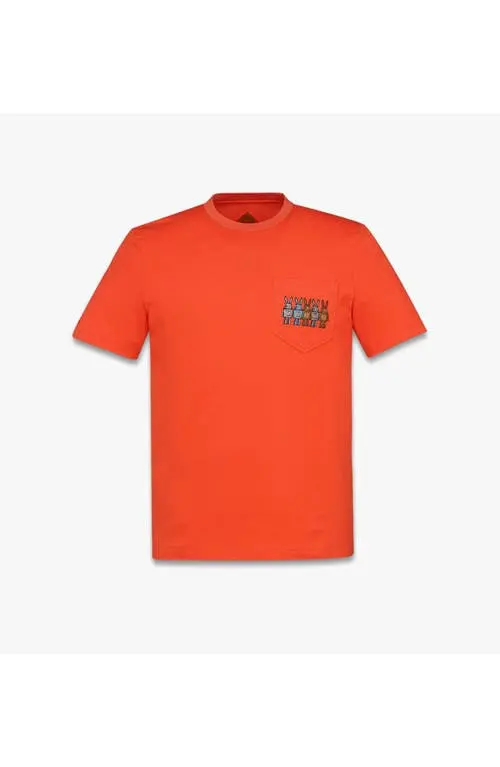 Mcm Rabot Pocket T-shirt - Orangeade