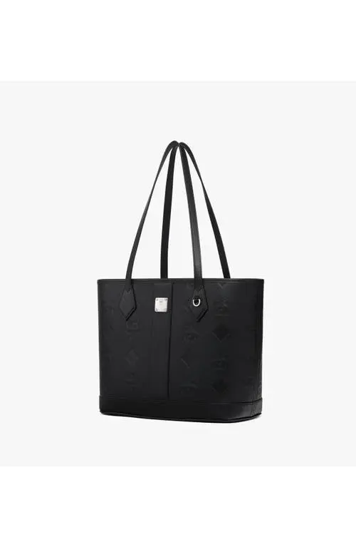 Mcm Small New Liz Shopper In Embossed Monogram Leather