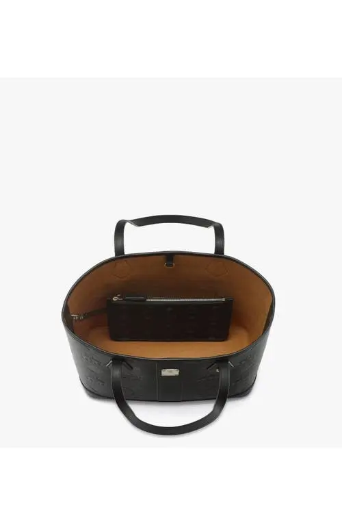 Mcm Small New Liz Shopper In Embossed Monogram Leather