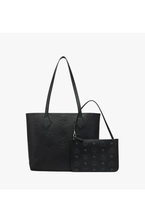 Mcm Small New Liz Shopper In Embossed Monogram Leather