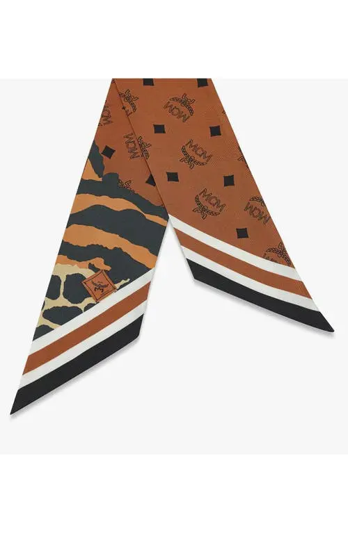 Mcm Animalier Petite Silk Scarf