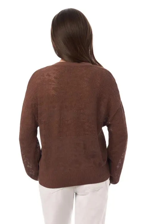 Equipment Leopard V-neck Cardigan - Nutshell