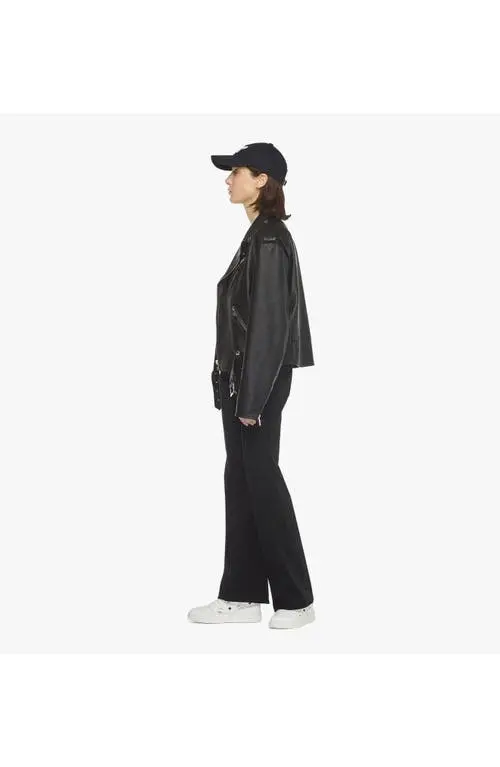 Mcm Cropped Rider Jacket In Lamb Leather