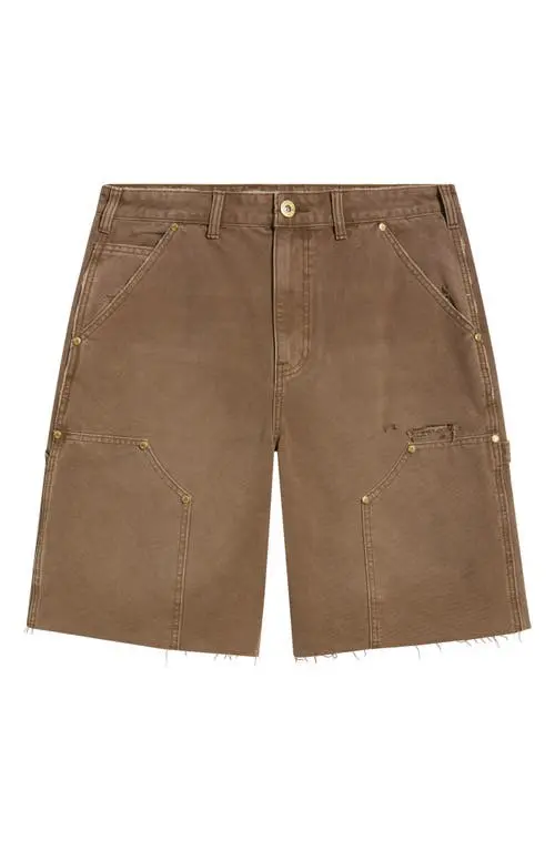 ELWOOD Ripped Carpenter Denim Shorts