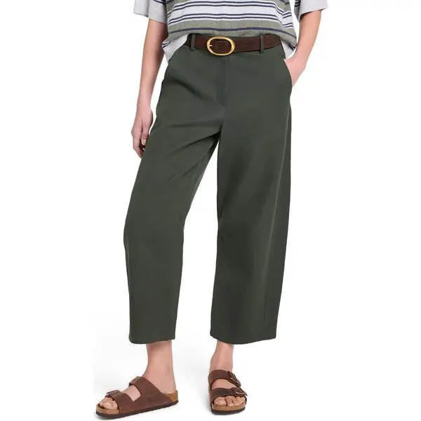 TWP Slouchy Crop Boyfriend Pants - Rosin