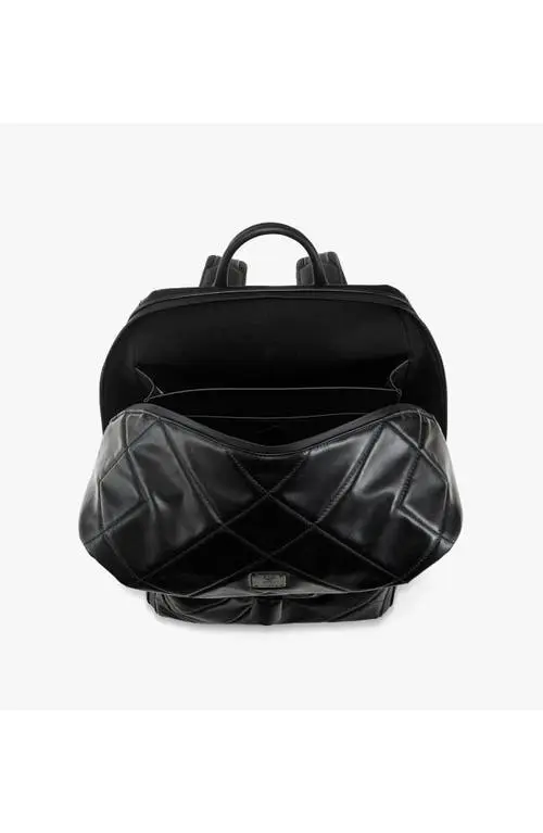 Mcm Aren Backpack In Diamond Quilted Leather