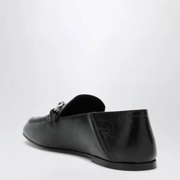 Gucci Jordaan Soft Horsebit Leather Loafers - Black