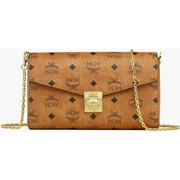 Mcm Tracy Chain Wallet In Visetos