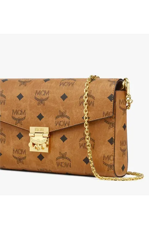 Mcm Tracy Chain Wallet In Visetos