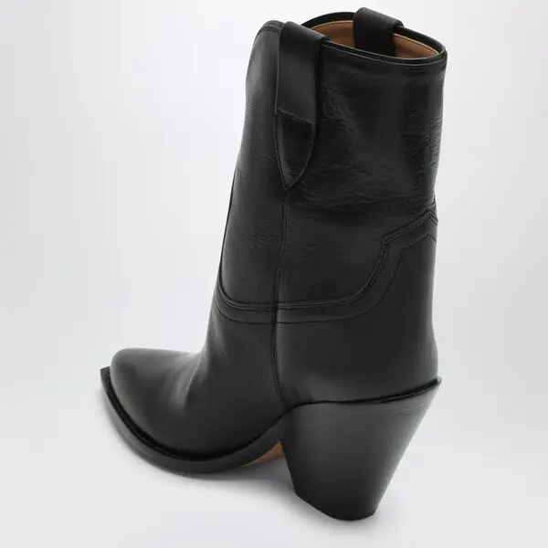 Isabel Marant Étoile Leyane Cowboy Boots In Glossy Calf Leather