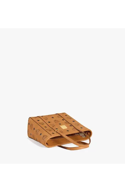 Mcm Visetos Monogram Canvas Mini Toni Shopper