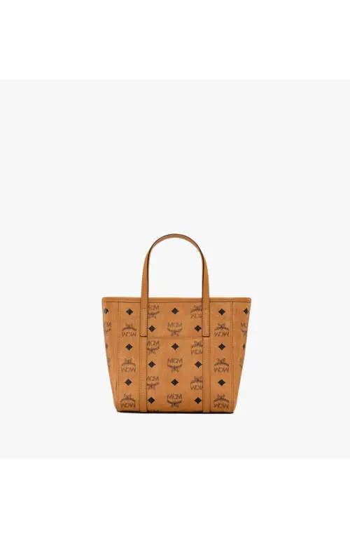 Mcm Visetos Monogram Canvas Mini Toni Shopper