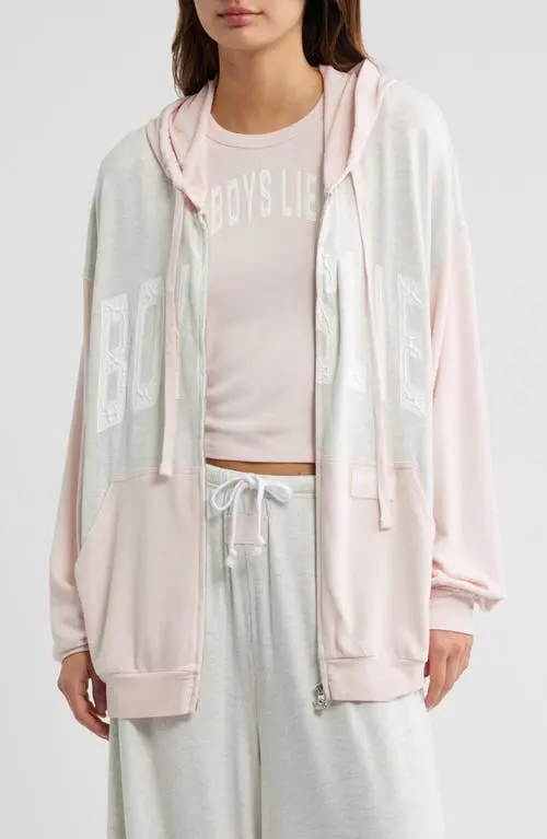 BOYS LIE Pinky Promise Harley Full Zip Hoodie - Grey