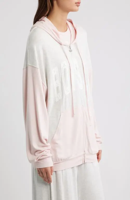 BOYS LIE Colorblocked Full Zip Hoodie
