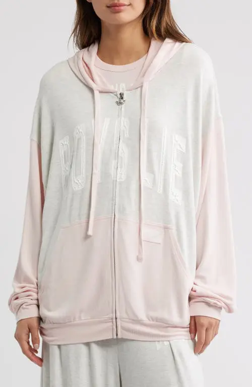 BOYS LIE Colorblocked Full Zip Hoodie