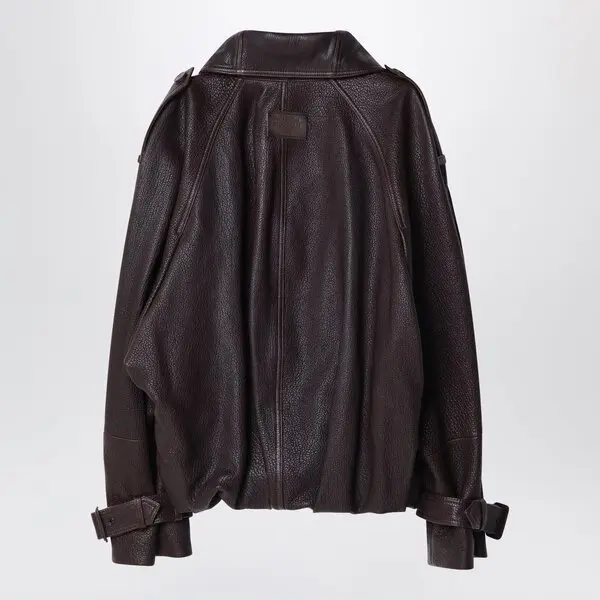 Acne Studios Cropped Leather Trench Coat