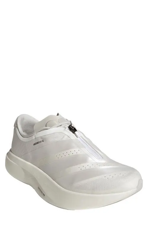 Adidas Adizero Evo Sl Zip Lightstrikepro Running Shoe - White/zero Metallic/grey