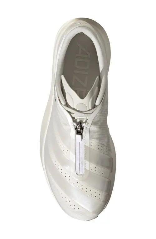 Adidas Adizero Evo Sl Zip Lightstrike Pro Running Shoe - White/zero Metallic/grey