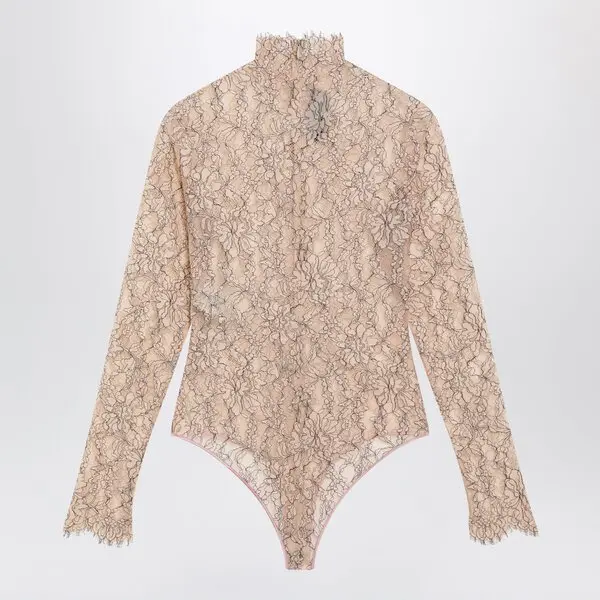 Valentino Garavani Rebrode Lace Bodysuit - Black